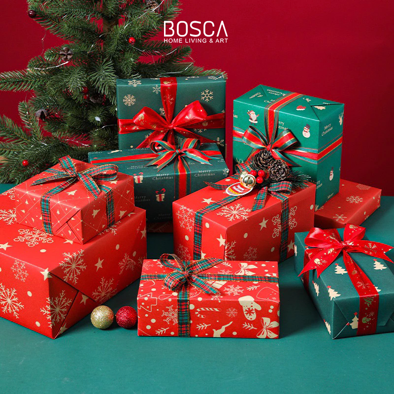 Jual Bosca Living - Christmas Gift Elegant Wrapping Paper / Kertas Kado ...