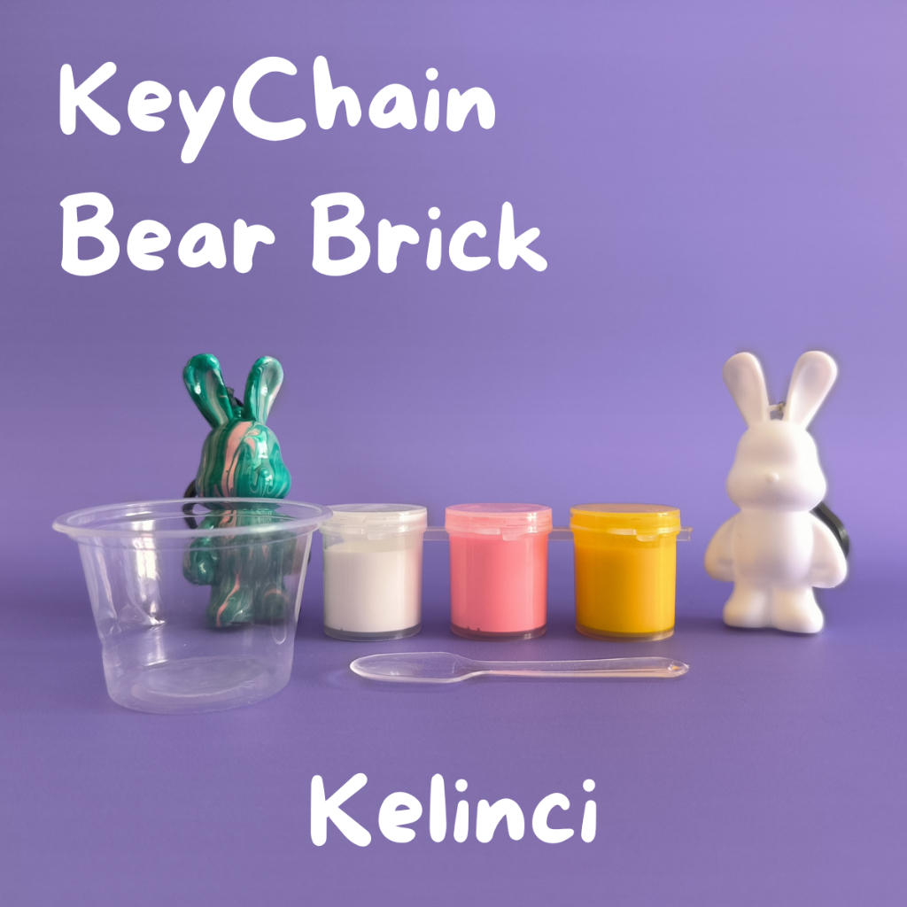 Jual DIY Gantungan Kunci Mini Beruang Bearbrick Keychain bear brick ...