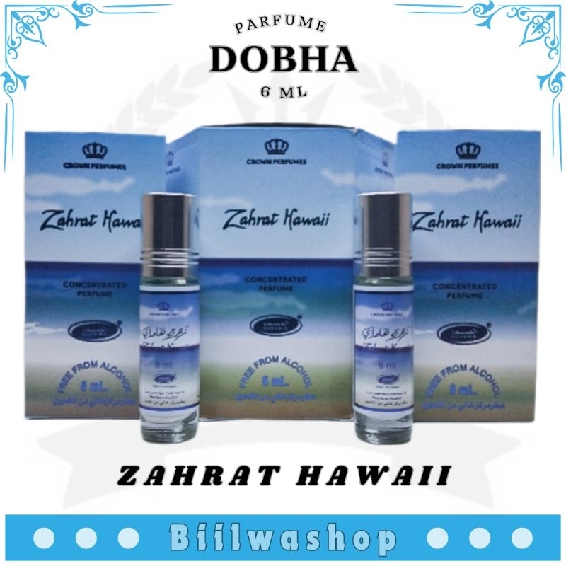 Jual Parfum DOBHA Roll On 6ml Aroma ZAHRAT HAWAII / Minyak Wangi Roll ...