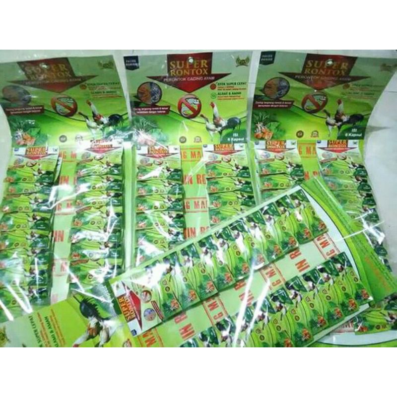 Jual OBAT JAMU AYAM SUPER RONTOK SUPER RONTOX OBAT CACING AYAM KEMASAN ...