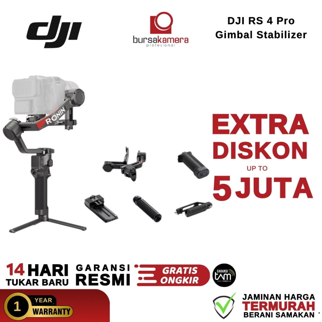 Jual DJI RS 4 Pro DJI RS4 Pro Gimbal Stabilizer GARANSI RESMI | Shopee Indonesia