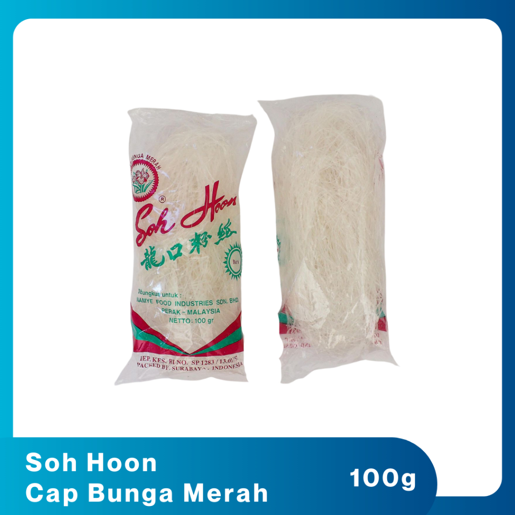 Jual Mie Suun Sohun Soun Soh Hoon Bihun RRT RRC Cap Bunga Merah 100gr ...