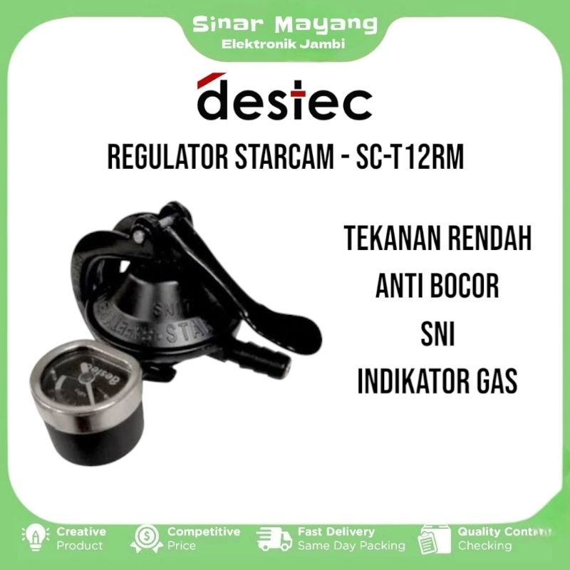 Jual Regulator Gas DESTEC STARCAM SC-T12RM/ Regulator Anti Bocor/ Cocok ...