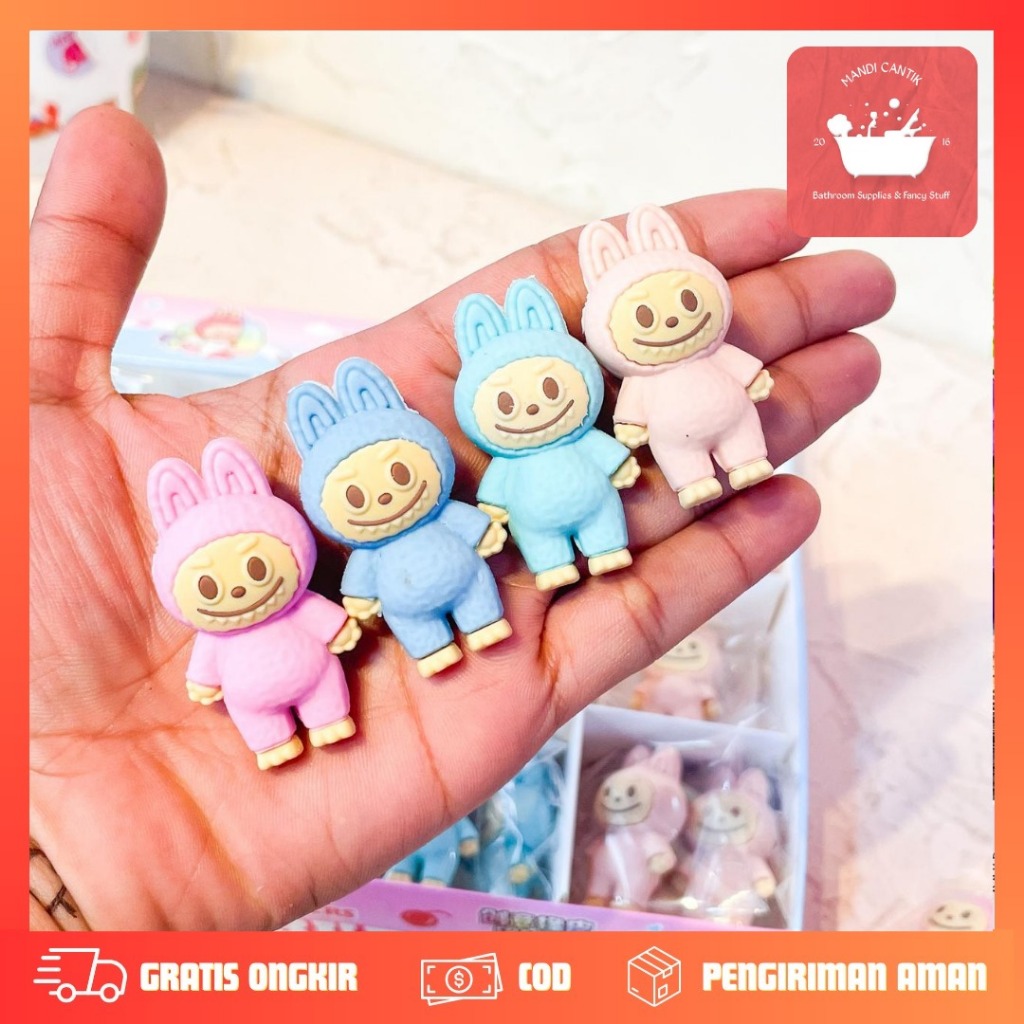 Jual PENGHAPUS SATUAN MINIATUR 3D LABUBU ECERAN ER-1693 ERASER HAPUSAN ...
