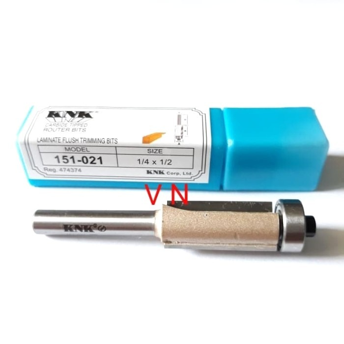 Jual Mata Router/Profil Lurus 12 mm Roda/Laminate Flush Trimming Bit ...