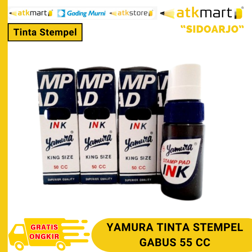 Jual YAMURA TINTA STEMPEL GABUS 50 CC | Shopee Indonesia