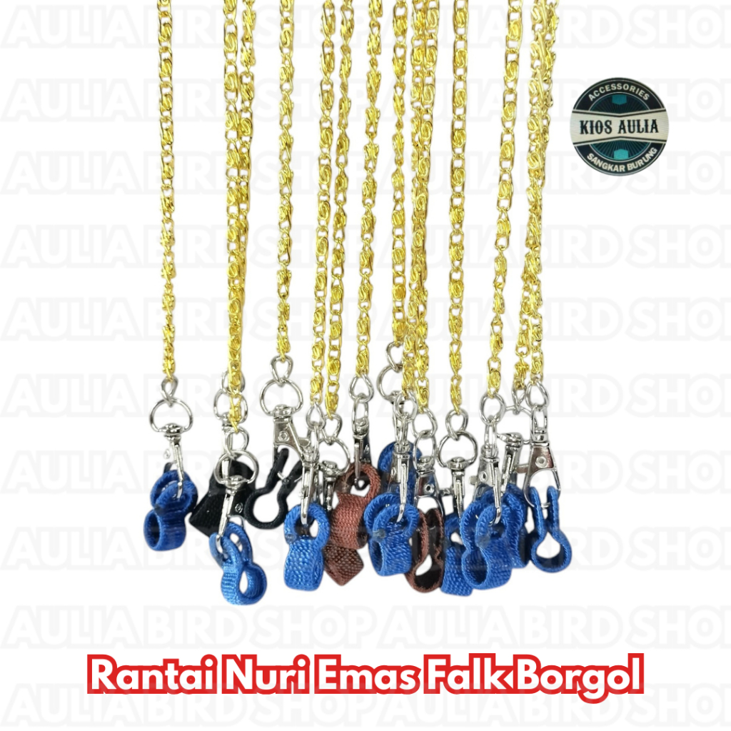 Jual (GROSIR ECER) RANTAI FALK EMAS & SILVER BURUNG NURI FALK BORGOL ...