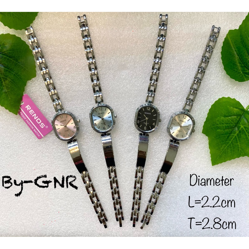 Jual Jam Rantai Fashion,,Jam Wanita RENOS Rantai Segi Panjang New Edisi ...