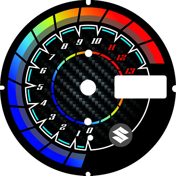 Jual Custom Speedometer Motor FU Rainbow Series | Shopee Indonesia