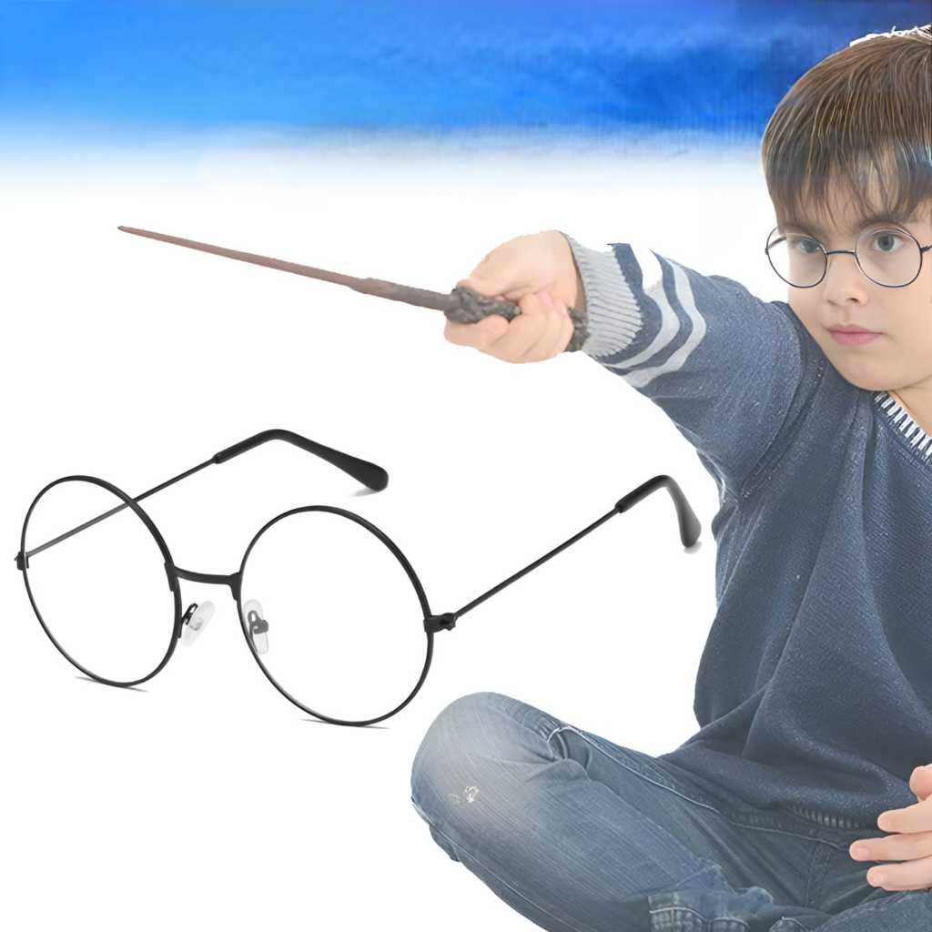 Jual Cosplay Halloween Wizard Glasses Kacamata Glasses Bulat Korea ...