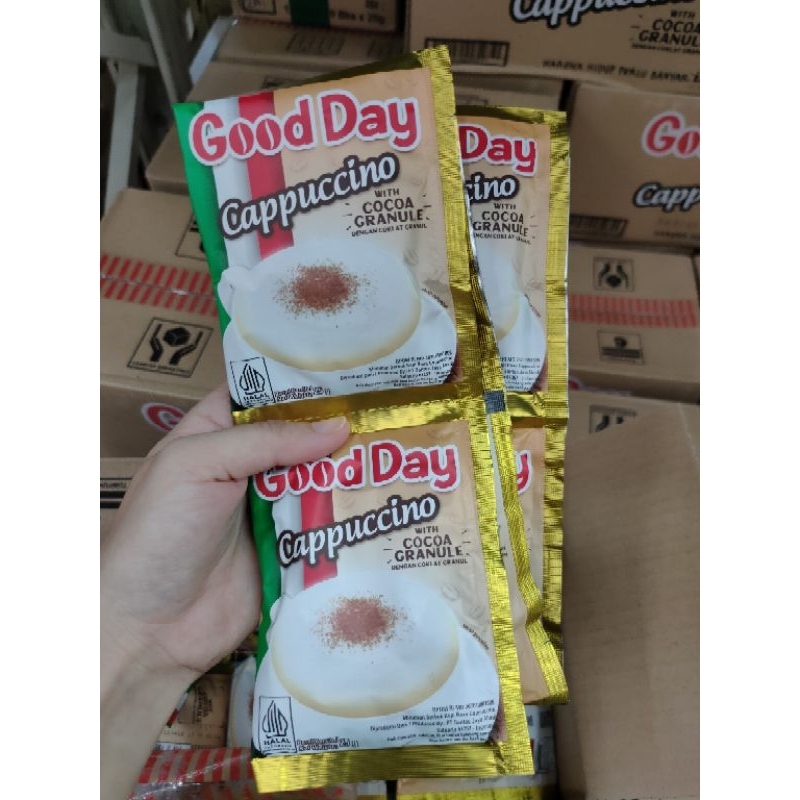 Jual Good Day Cappuccino Dengan Coklat Granule Sachet (1Renceng ...