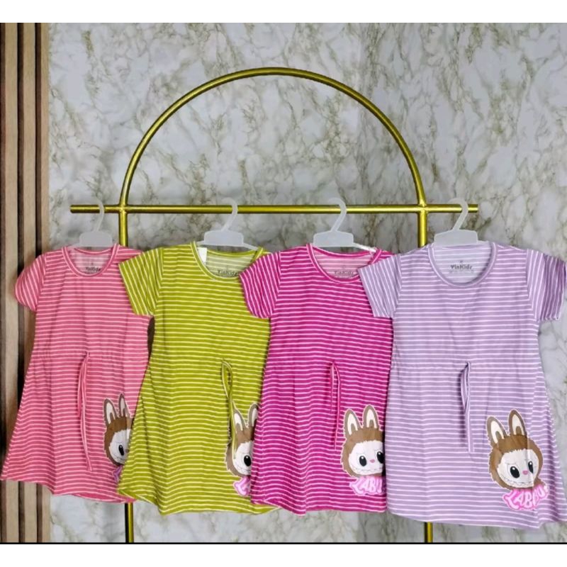 Jual Dress Daster Anak Cewek Murah Motif Labubu Salur | Shopee Indonesia
