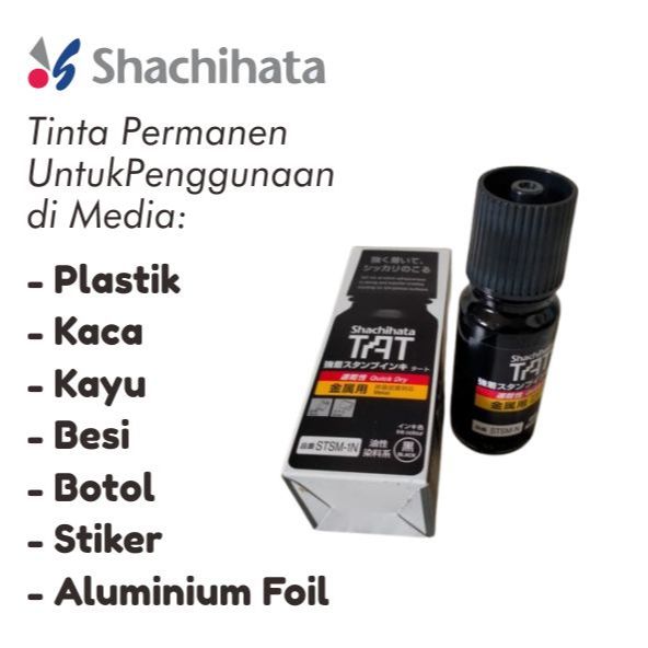 Jual Tinta Shacihata TAT STSM-1N 55ml Hitam | Shopee Indonesia