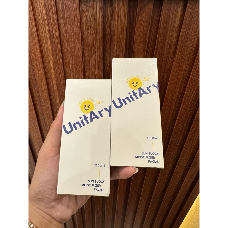 Jual UNITARY SUNSCREEN SUN BLOCK MOISTURIZER FACIAL spf 50++ 50ml ...