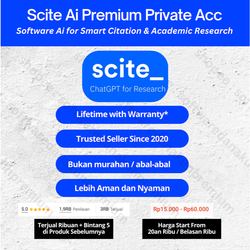 Jual Scite Ai Premium Lifetime | Software inovasi sitasi cerdas ...