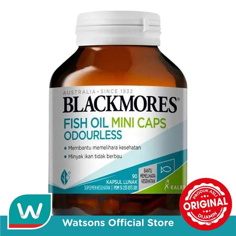Jual Blackmores Fish Oil Mini Caps Odourless 90'S | Shopee Indonesia