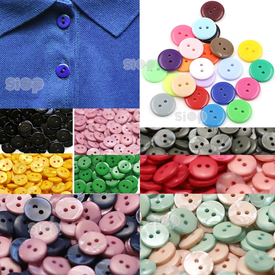 Jual L13 Kancing Baju Seragam sekolah - Kancing 2Lubang 18L Diameter ...