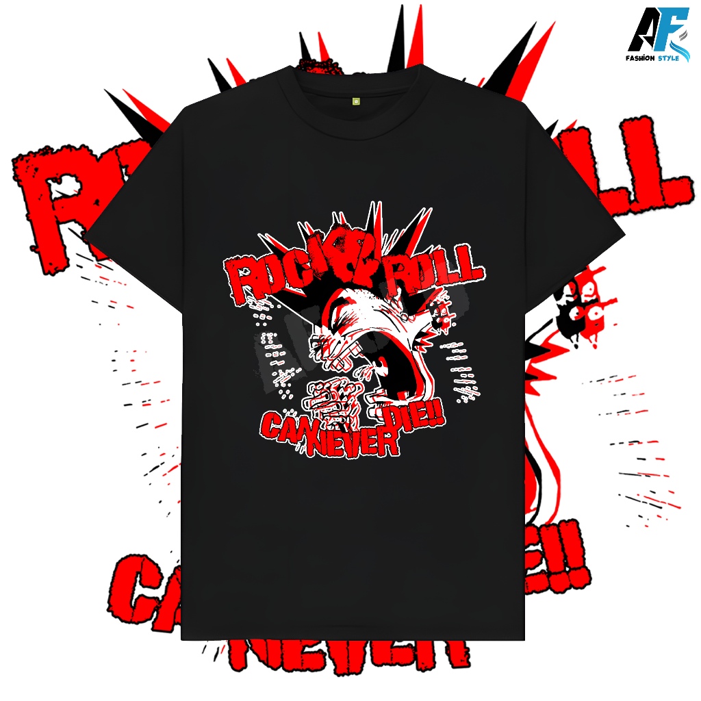 Jual Tshirt Rock Roll Can Never Die Terbaru Kaos Punk Terbaru Kaos