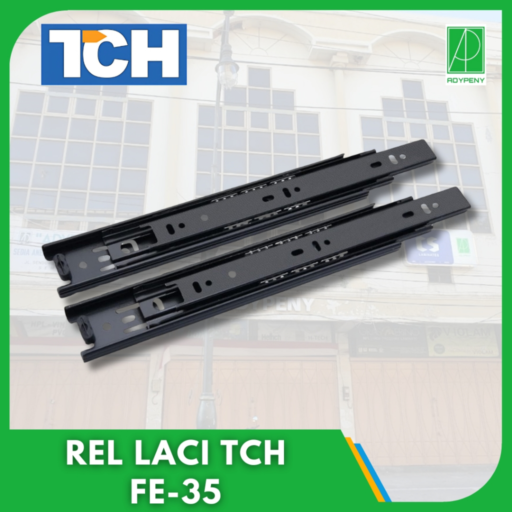Jual Rel Laci Geser TCH FE35 Double Track Full Extension | Shopee Indonesia