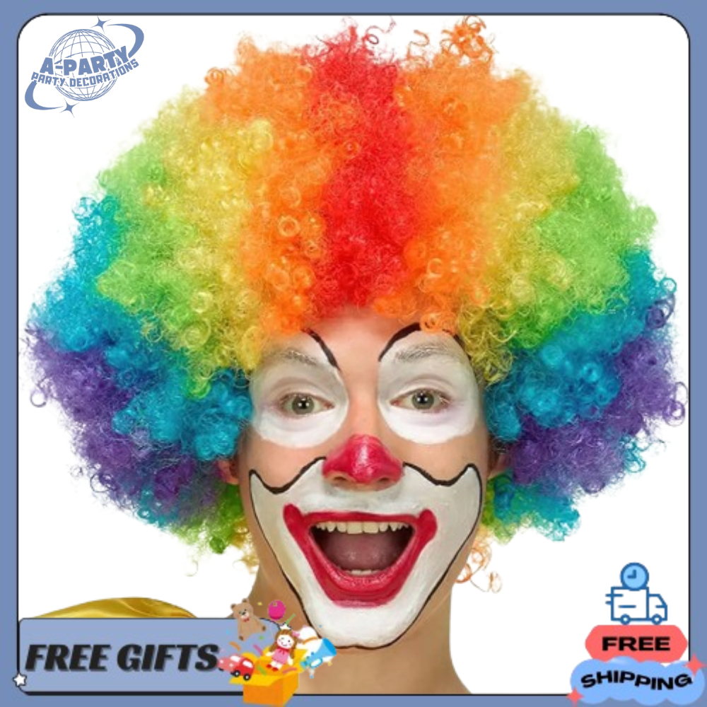 Jual Rambut Palsu Wig Rambut Palsu Kribo Wig Kribo Keriting Wig Badut ...