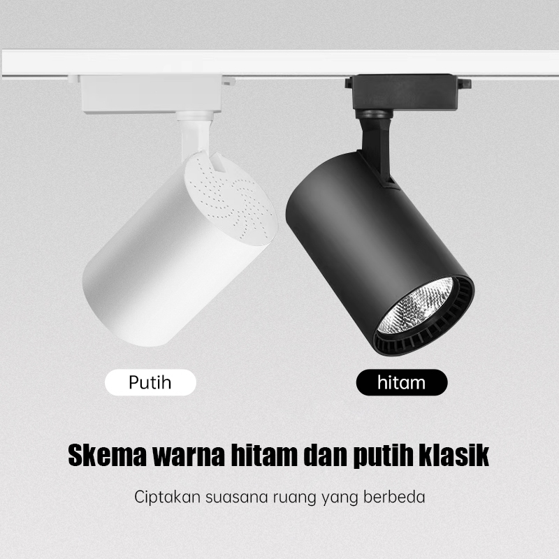 Jual LAMPU RELL TRACK LED SOROT LAMPU TRACKLIGHT REL SPOTLIGHT 10W/20W MODEL MEWAH SUPER TERANG ...