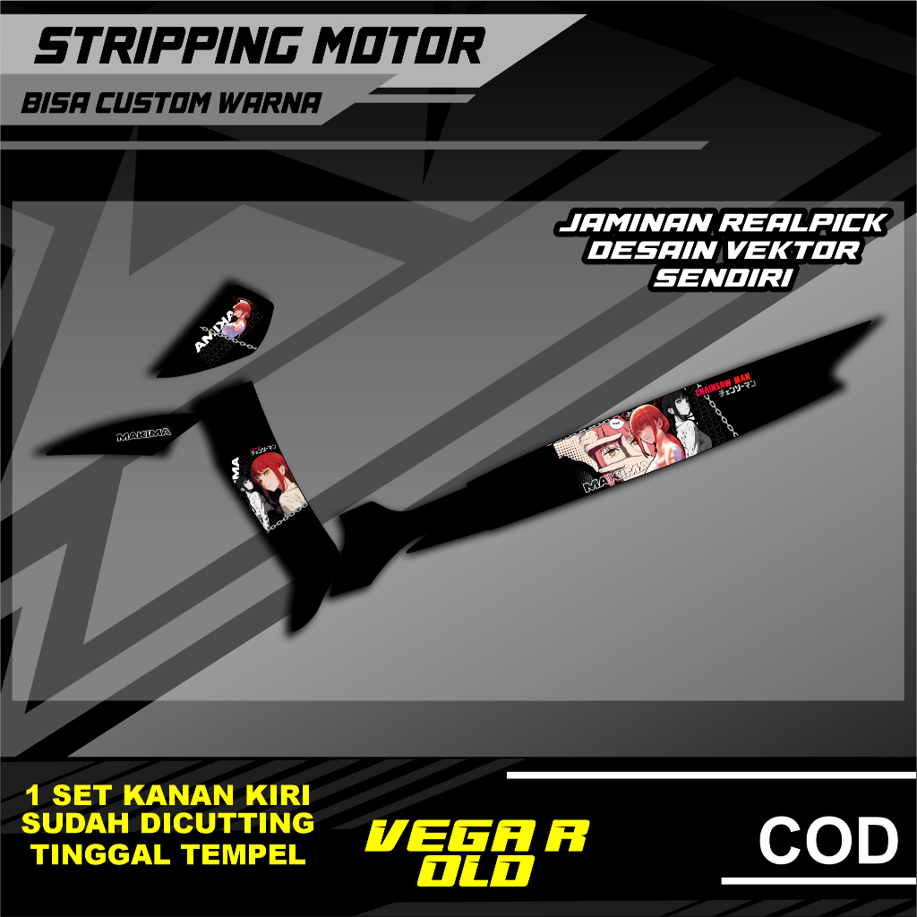 Jual STRIPPING MOTOR KEREN YAMAHA VEGA R OLD MAKIMA CHAINSAW MAN SUDAH ...