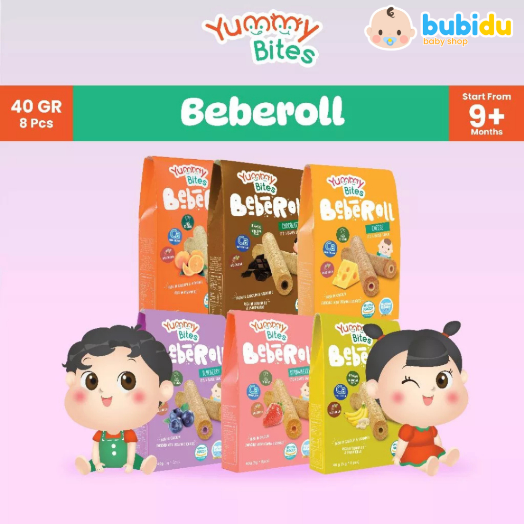 Jual YUMMY BITES Beberoll 40g| Cemilan Camilan Makanan Snack Mpasi Anak ...