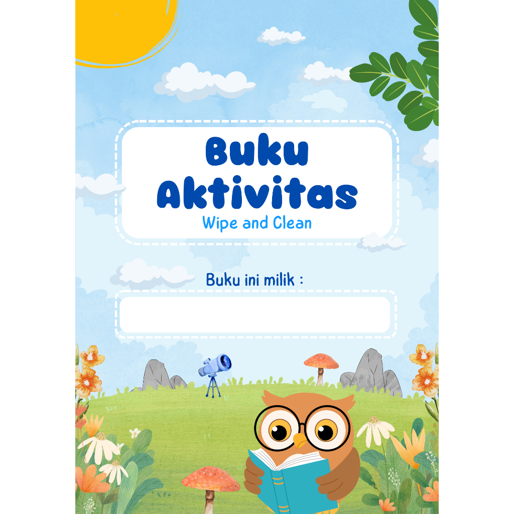 Jual Buku VOL 1 Aktivitas Anak PAUD Pra TK Wipe n Clean Worksheet Buku ...