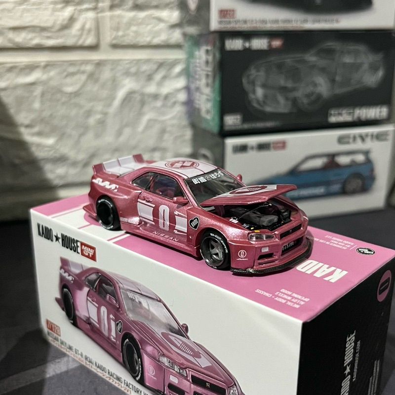 Jual Mini GT Kaido House R34 Pink Unsealed | Shopee Indonesia