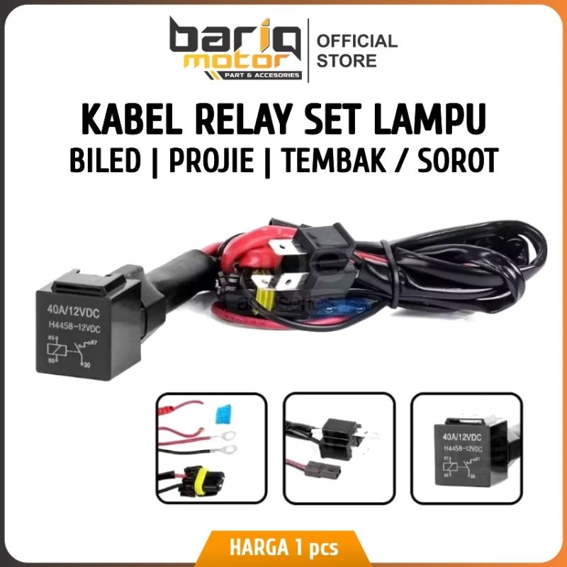 Jual Kabel Relay Set Lampu Biled Premium 40a | Shopee Indonesia