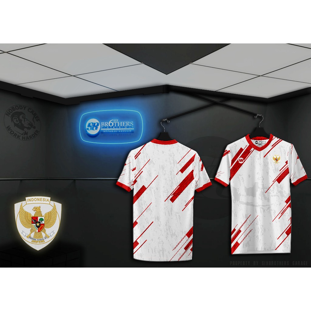 Jual Jersey Fantasy "TIMNAS INDONESIA AWAY" With emboss Batik | Shopee ...