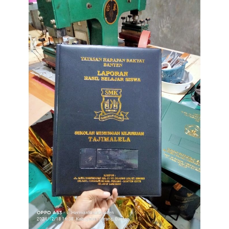 Jual Map rapot,Map ijazah custom ukuran Folio Dan A4 Termurah map rapot ...