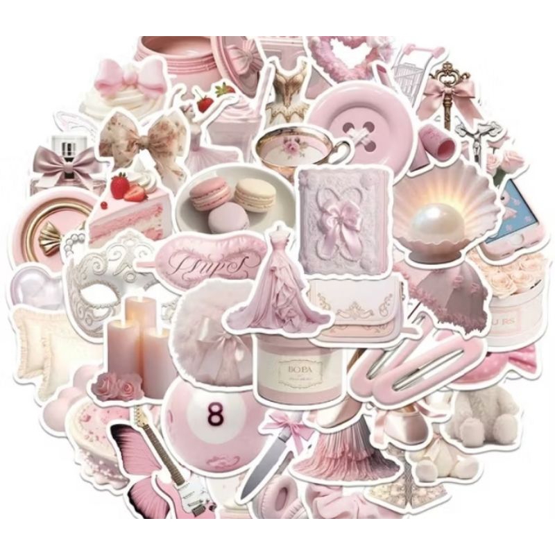 Jual aesthetic stickers — 100 pcs | Shopee Indonesia