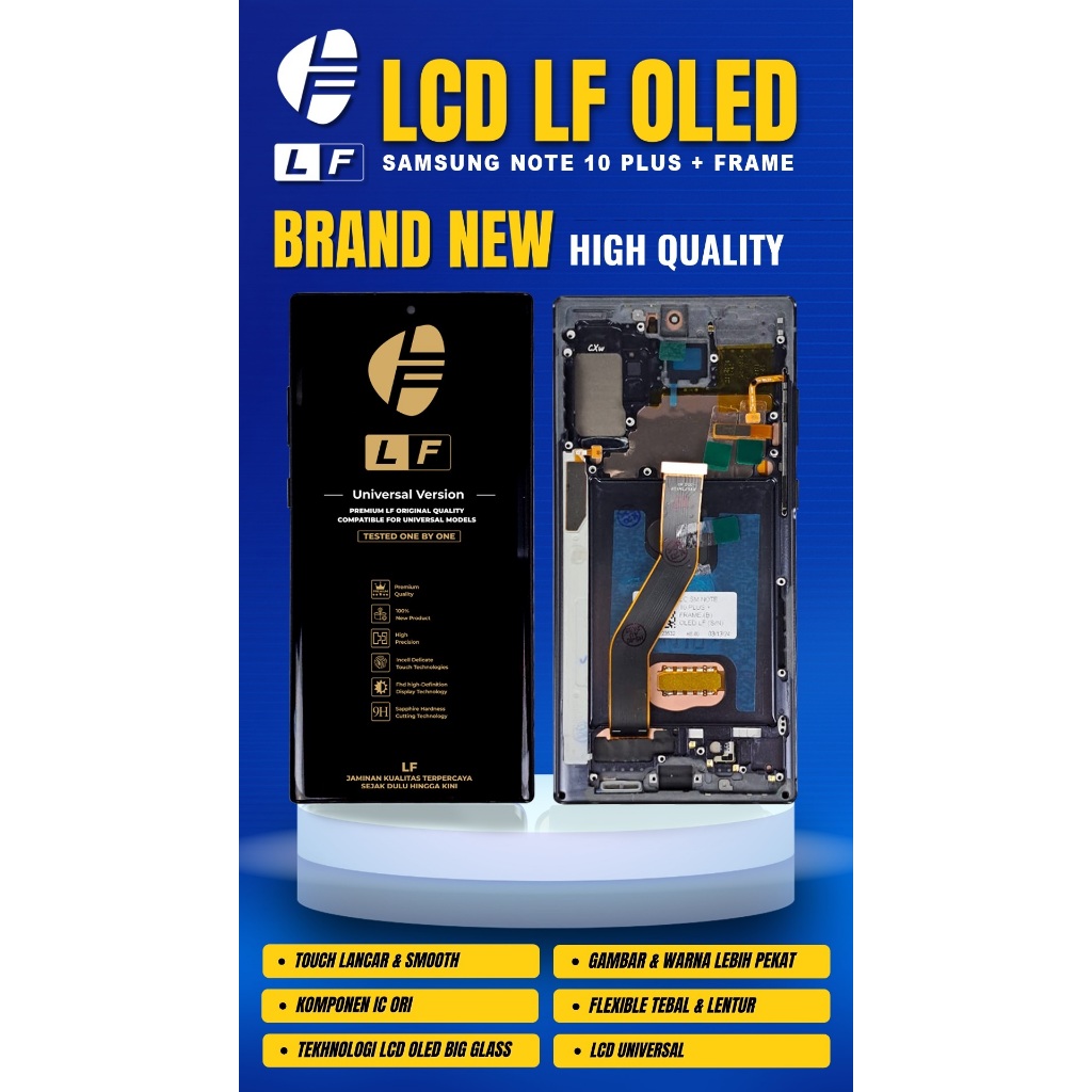 Jual LCD Samsung Note 10 Plus + Frame OLED | Shopee Indonesia