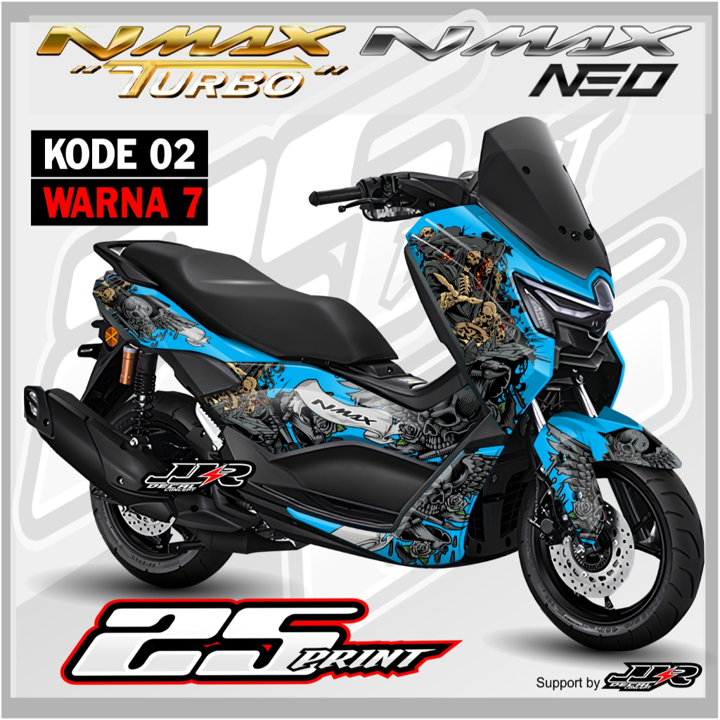 Jual STIKER DECAL NMAX NEO S TURBO 2024 FULL BODY 02 KONSEP VARIASI ...
