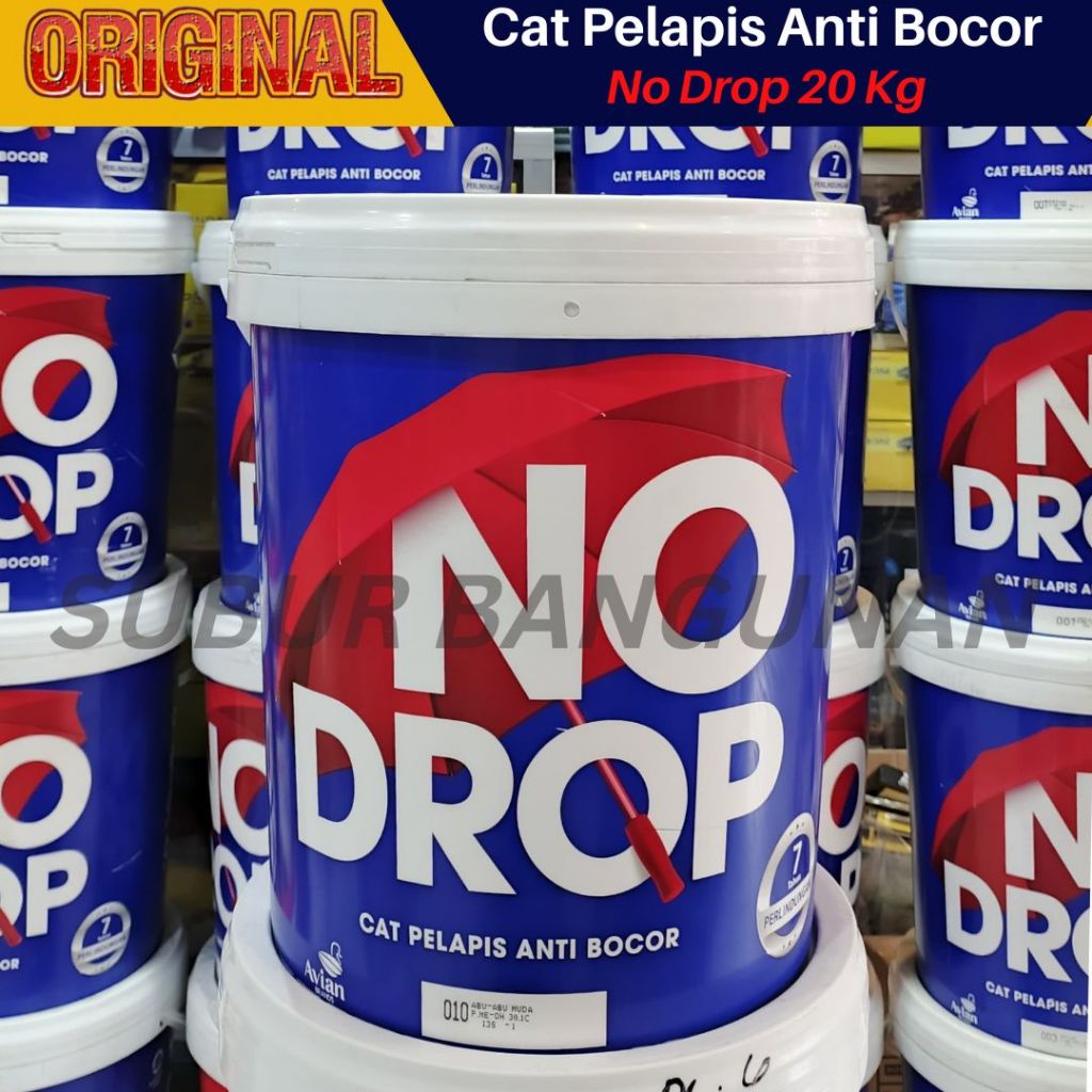 Jual Cat Tembok No Drop Cat WaterProofing Cat Pelapis Anti Bocor 20 Kg | Shopee Indonesia