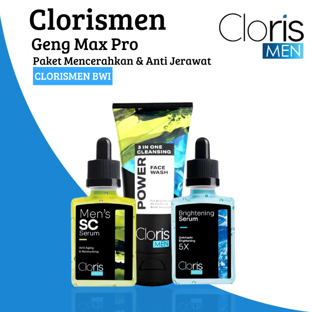 Jual Clorismen Geng Max Pro - Paket Skincare Mencerahkan & Anti Jerawat | Shopee Indonesia