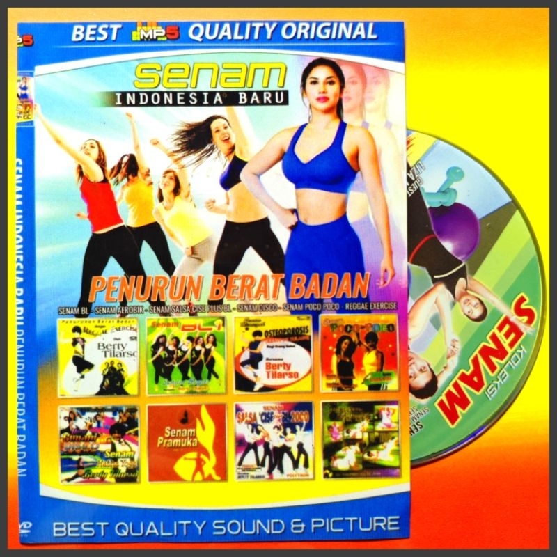 Jual Kaset MP5 Video Musik Latihan Belajar Senam Indonesia Baru Penurun Berat Badan | Shopee ...