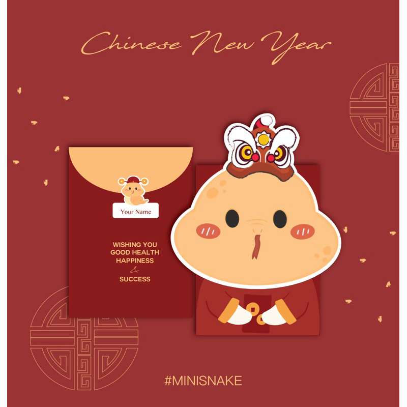 Jual Angpao Premium Snake Ular Special Edition Angpau CNY Imlek Sincia ...