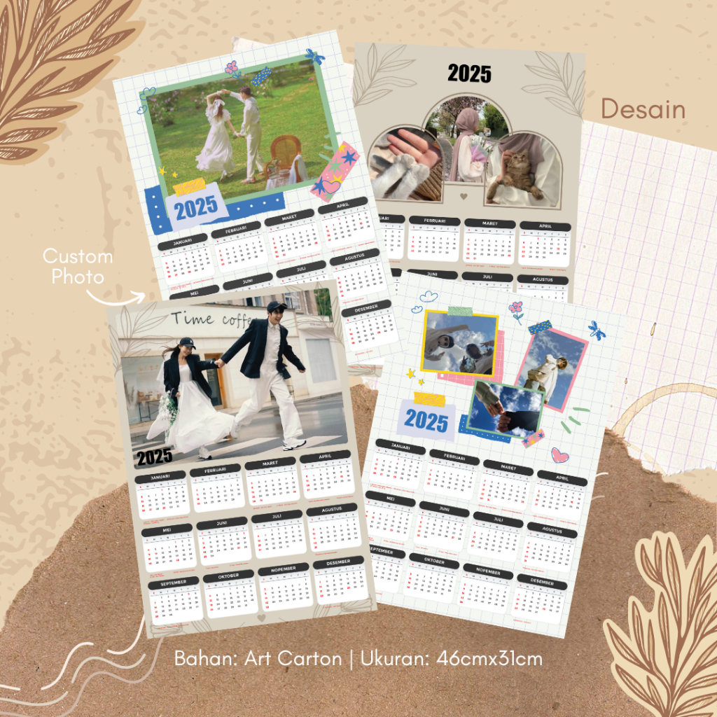 Jual PROMO KALENDER DINDING 2025 MURAH CUSTOM | KALENDER AESTHETIC 2025 ...