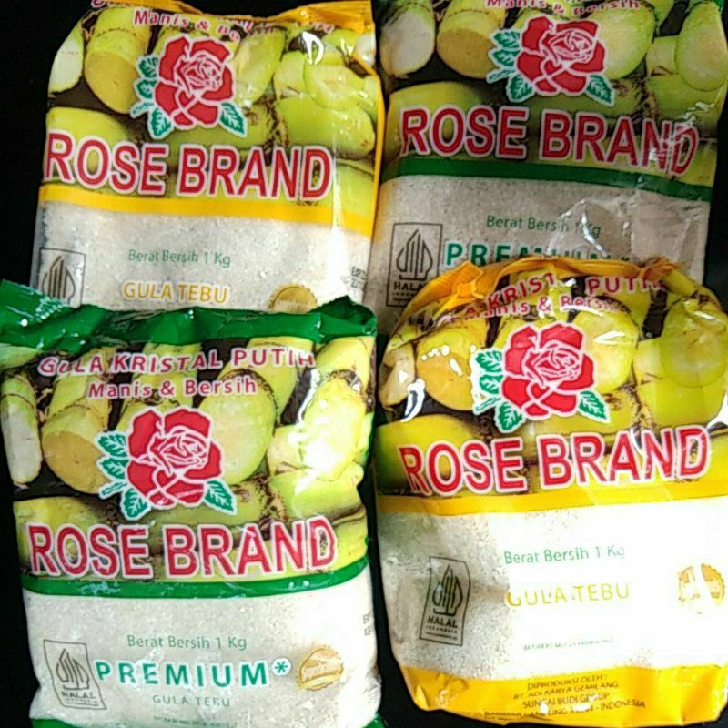 Jual gula rose brand kuning dan hijau 1kg | Shopee Indonesia