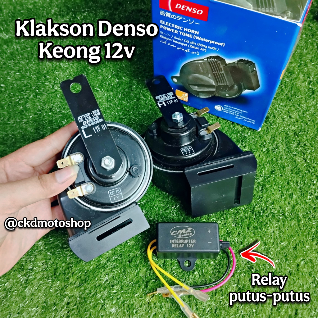 Jual Klakson Denso Model Keong 12 Volt klakson mobil motor set relay ...