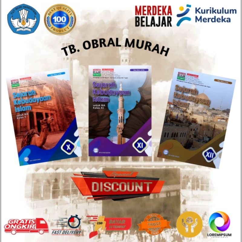 Jual BUKU SISWA SEJARAH KEBUDAYAAN ISLAM KMA 450 (GOS) GLOBAL OFFSET SEJAHTERA KELAS 10,11,12 ...