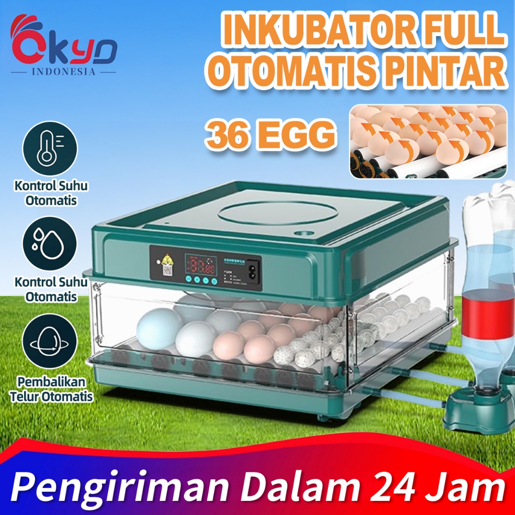 Jual mesin penetas telur full otomatis 36-130 butir egg incubator ...