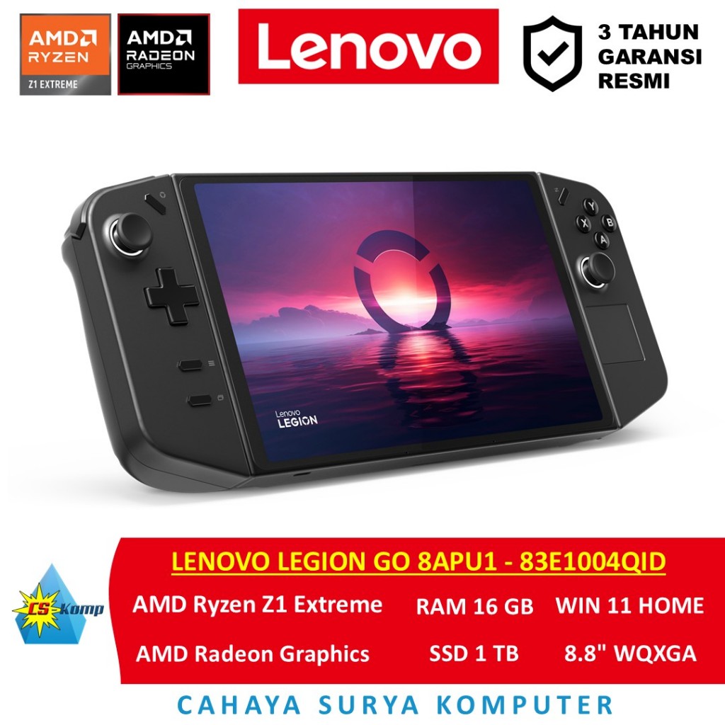 Jual Lenovo Legion GO 8APU1 83E1004QID AMD Ryzen Z1 Extreme RAM 16GB ...