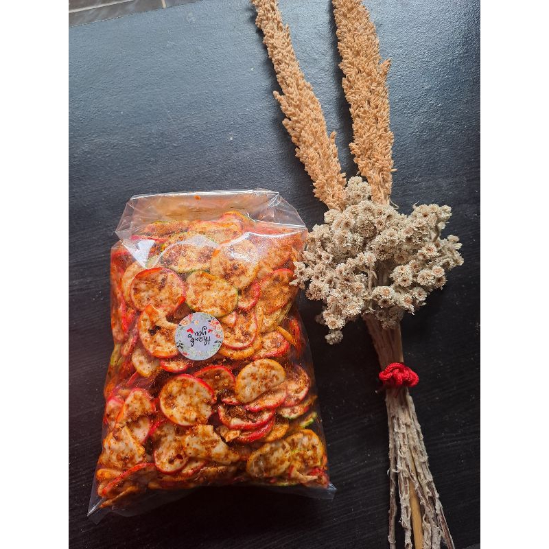 Jual kerupuk seblak kering/pedas/gurih/daun jeruk/renyah | Shopee Indonesia