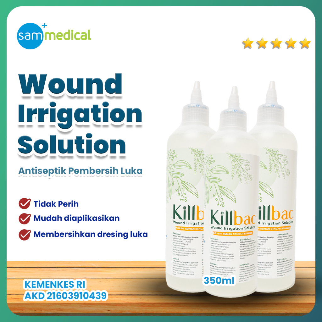Jual Killbac Wound Irrigation Solution 350 ml / Cairan Pembersih ...