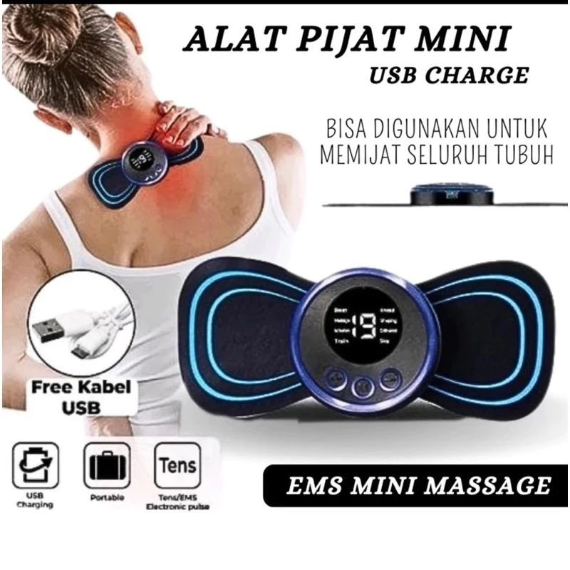 Jual Alat Pijat Terapi Mini Pad Rechargeable Pemijat Pinggang Punggung ...