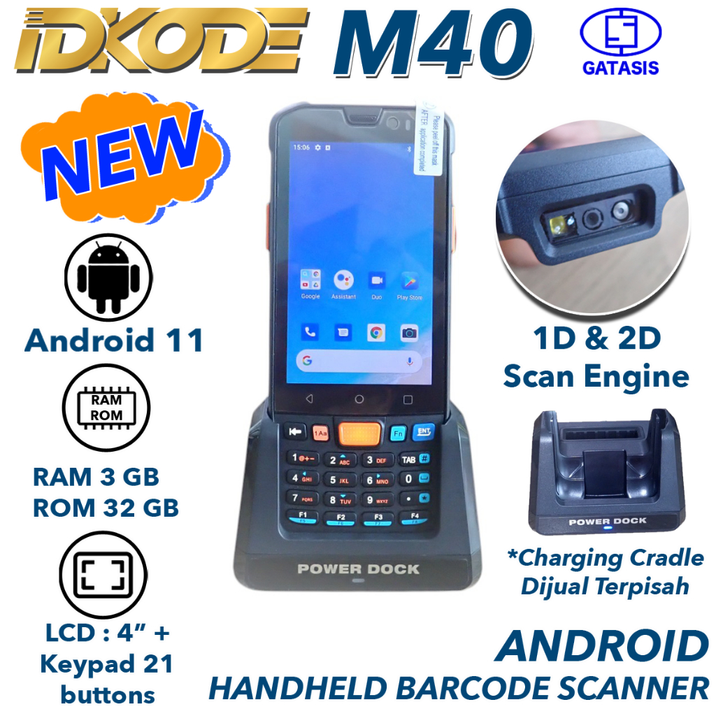 Jual PDT PDA Android Handheld Portable 2D Barcode Scanner | Shopee ...