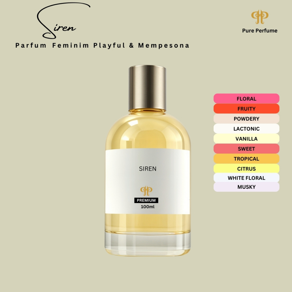 Jual Pure Perfume Siren, Parfum Feminim Playfull & Mempesona | Shopee ...